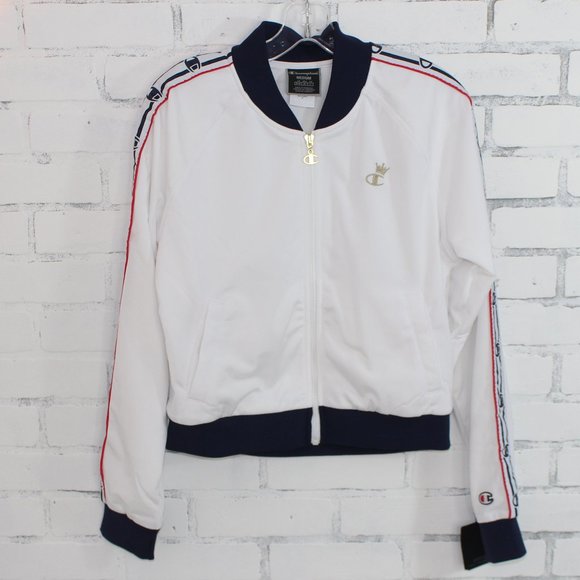 Champion | Tops | Champion White Track Jacket Nwt | Poshmark
